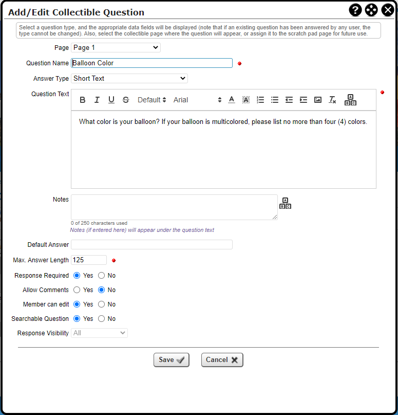 Creating Questions – ClubExpress Help Center
