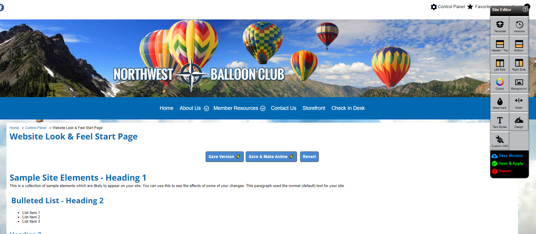 Adding a Menu to Your Template – ClubExpress Help Center