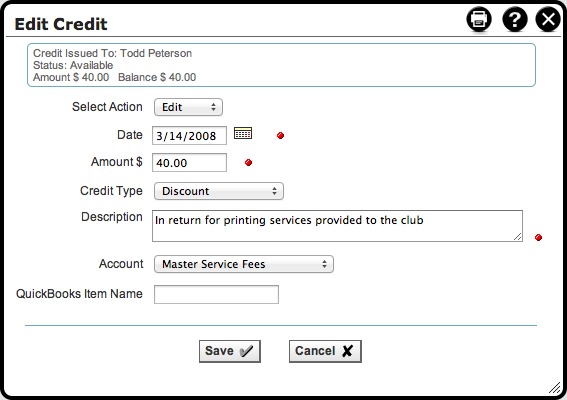 Crediting Members and Managing Credits – ClubExpress Help Center